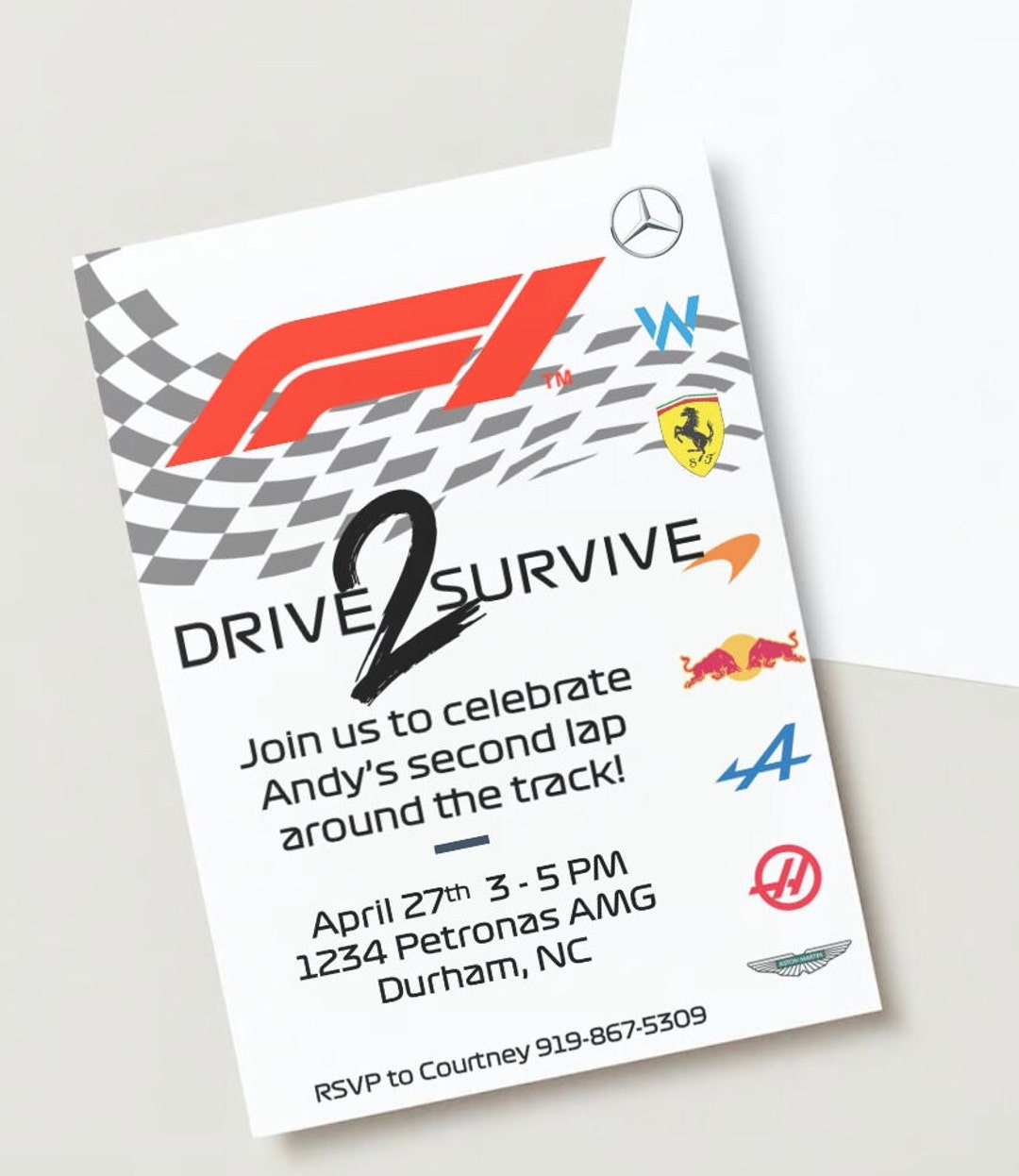 F1 Drive TWO Survive DIGITAL DOWNLOAD Made to Order - Etsy