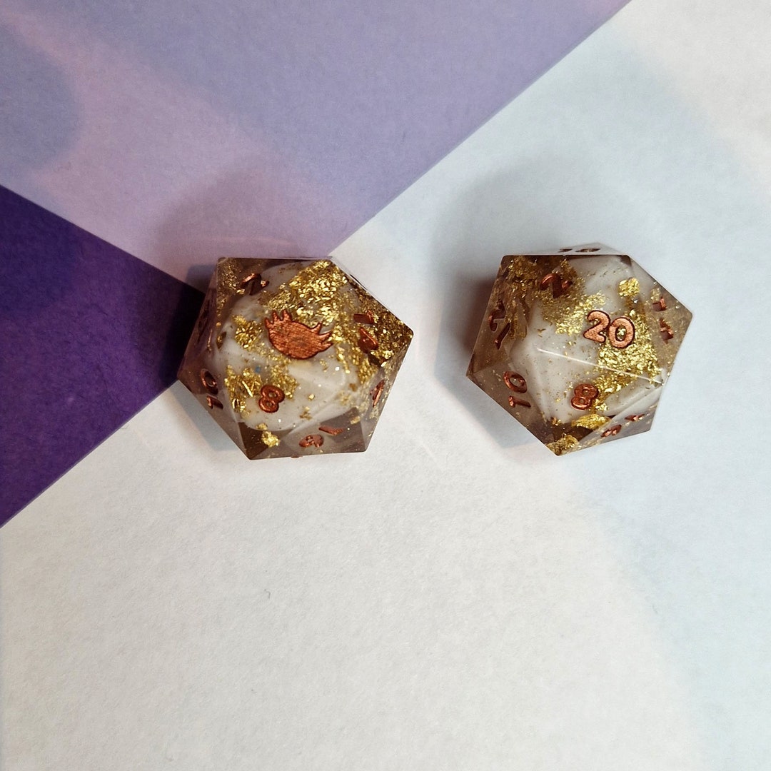 Handmade Dnd Dice Set 2d20 Dice Pair THE EYES 2D20 Pair - Etsy
