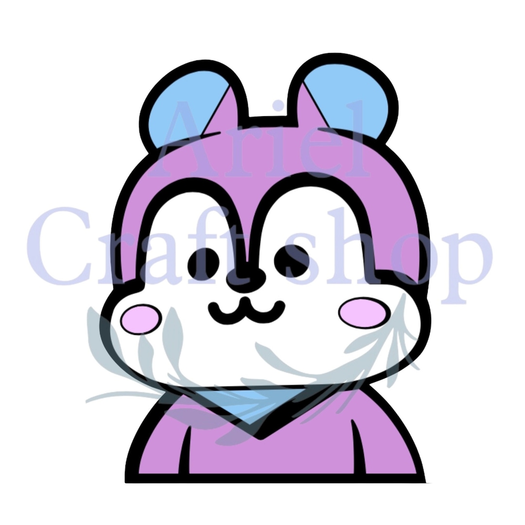 BTS / BT21 New MANG Unmasked Digital File SVG Template - Etsy