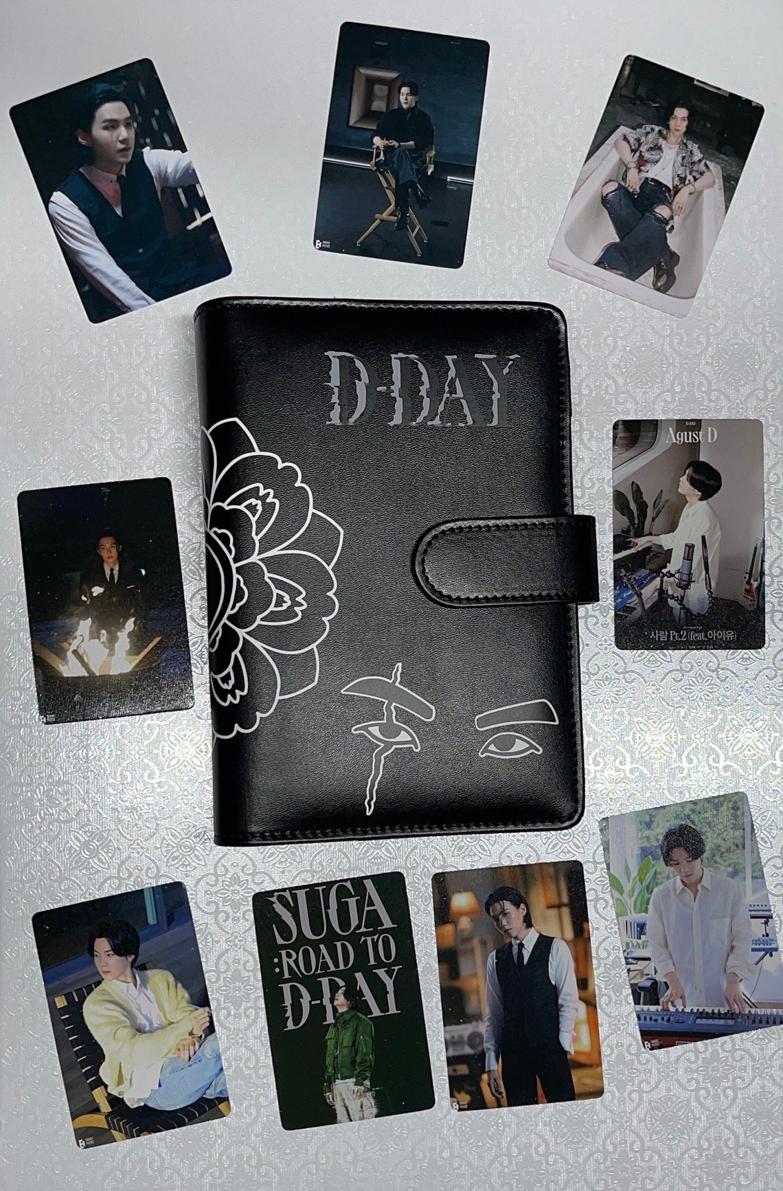 A5 August D / D Day Suga Inspired Photo Card Binder/ Journal and Bullet ...