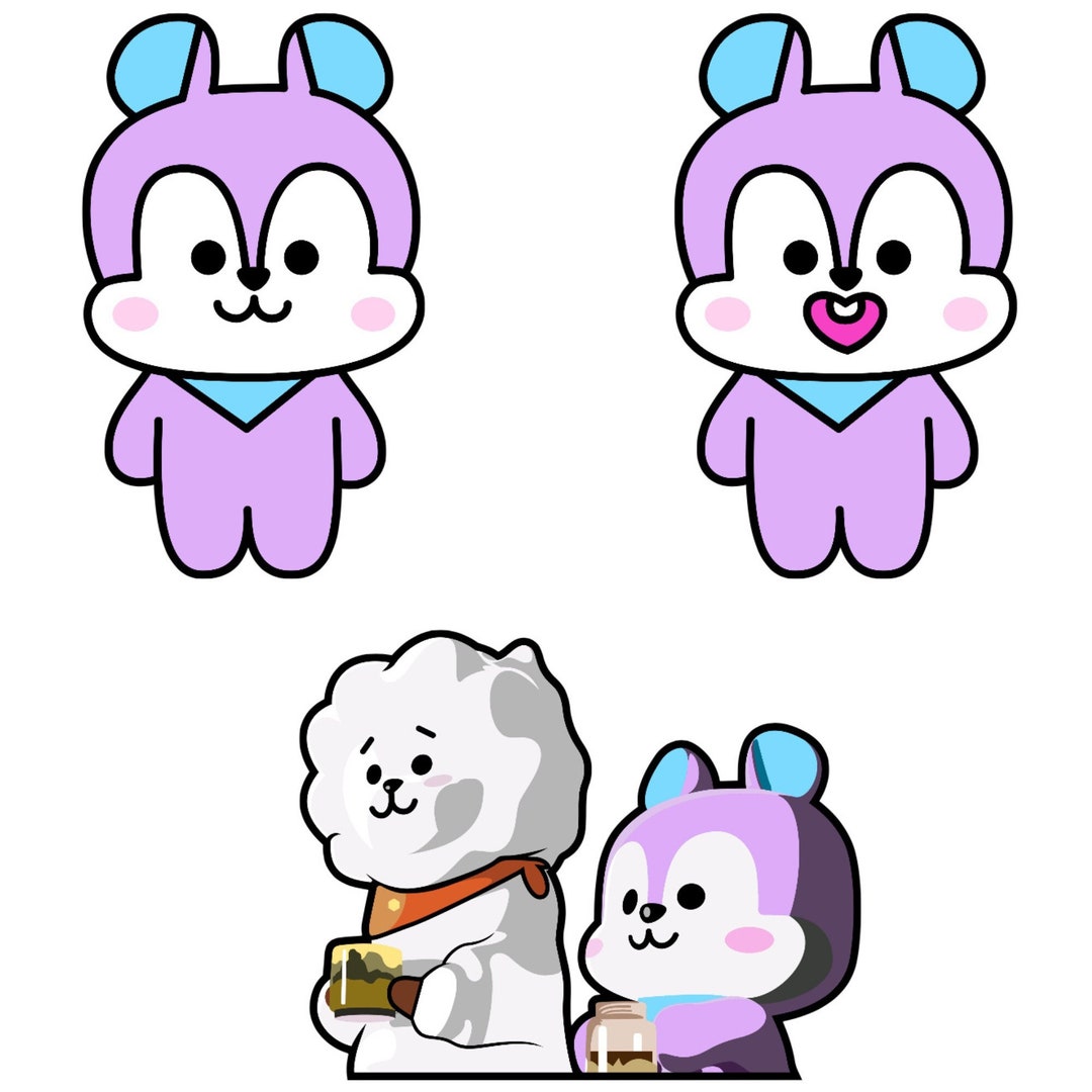 BT21 Mang Sticker Bts Merch Vinyl Decal Sticker Bts Sticker - Etsy