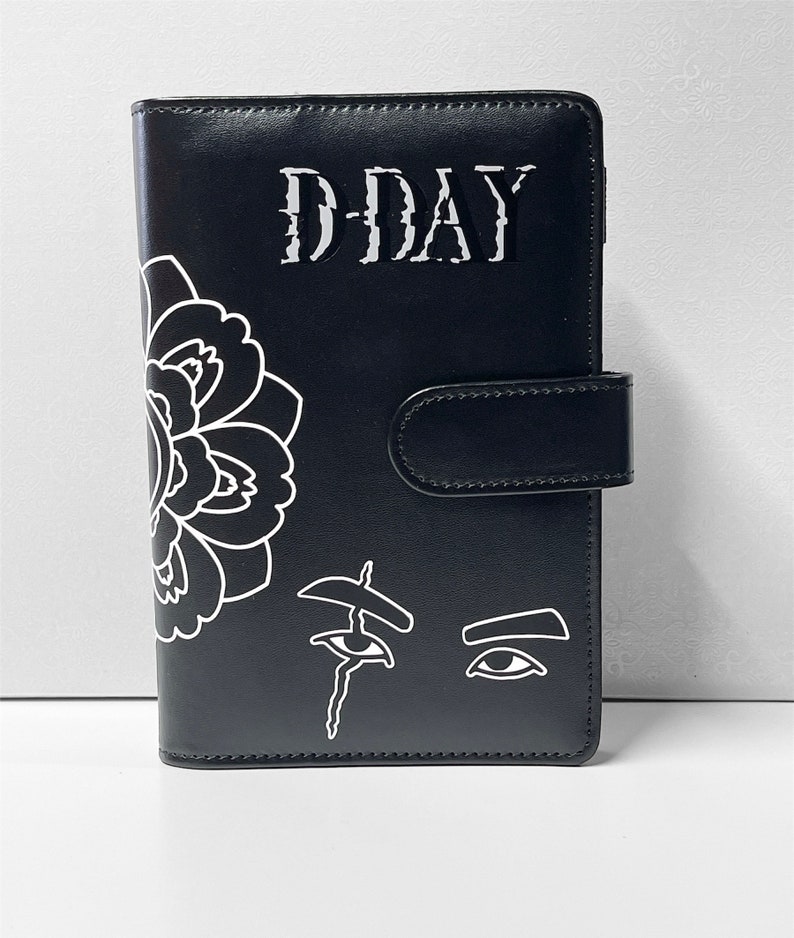 A5 August D / D Day Suga Inspired Photo Card Binder/ Journal and Bullet ...