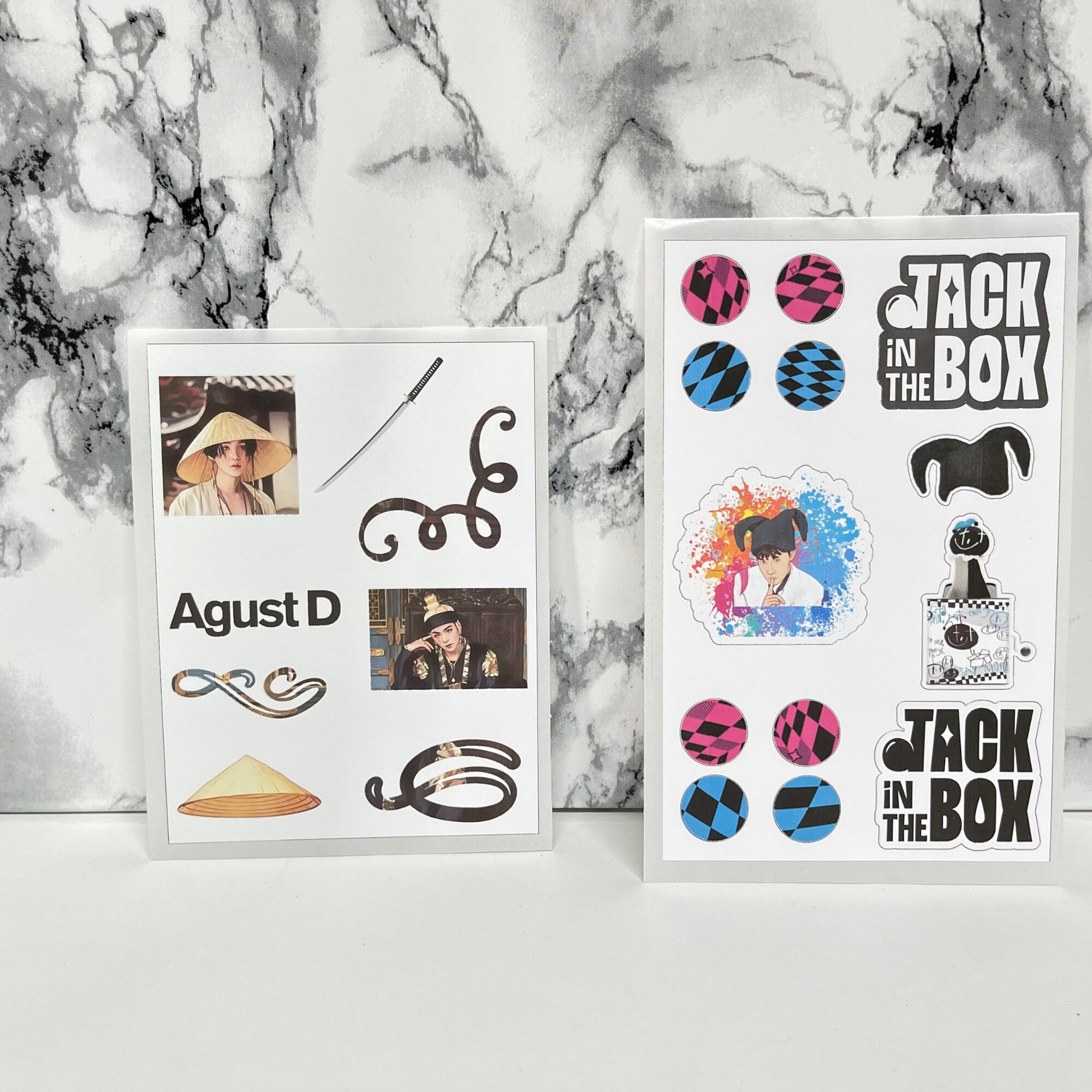 BTS J Hope Jack in the Box Sticker Sheet / Bts August D Suga - Etsy