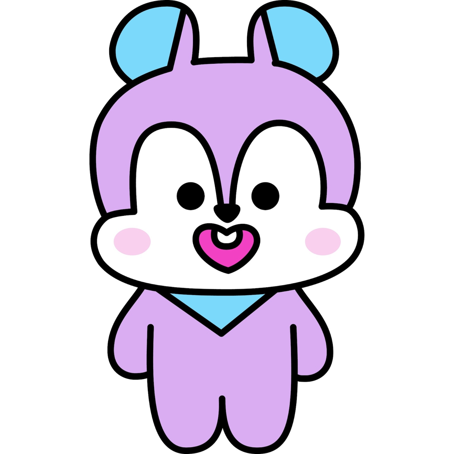 BT21 Mang Sticker, Bts Merch Vinyl Decal Sticker, Bts Sticker Set, Bt21 ...