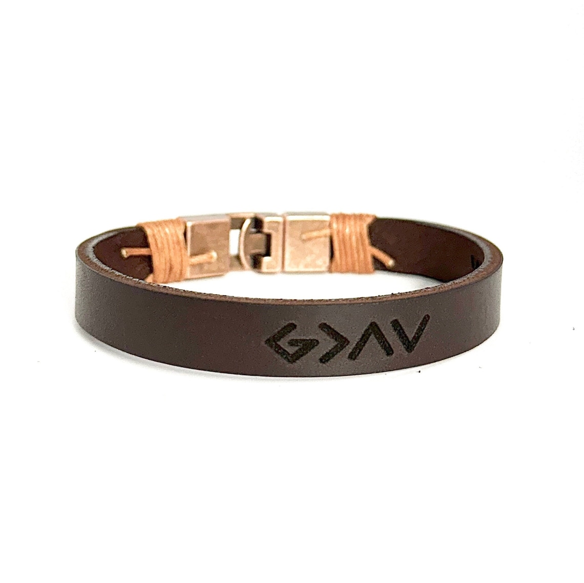 Personalized Leather Bracelet, Religious Blessing Gift - Etsy
