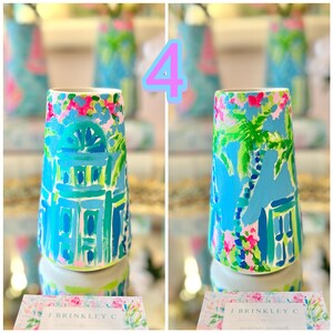 Vibrant Hand Painted Vases - 6”x 3” Faux Florals Only, Hand Painted ...