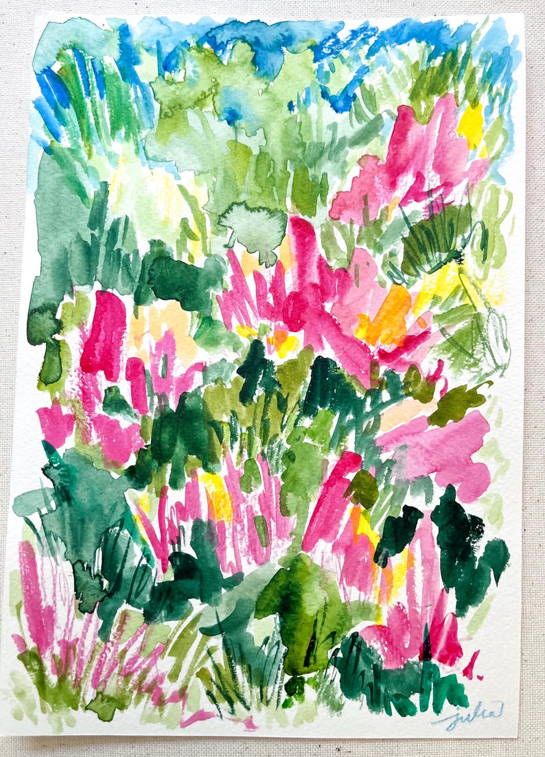 Paper Artworks -7x10” Watercolor on Thick Paper Original Painting ...