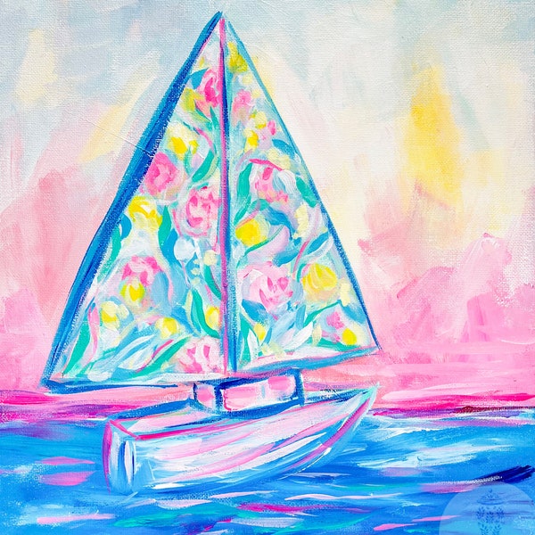 Sail Boat Print - Etsy