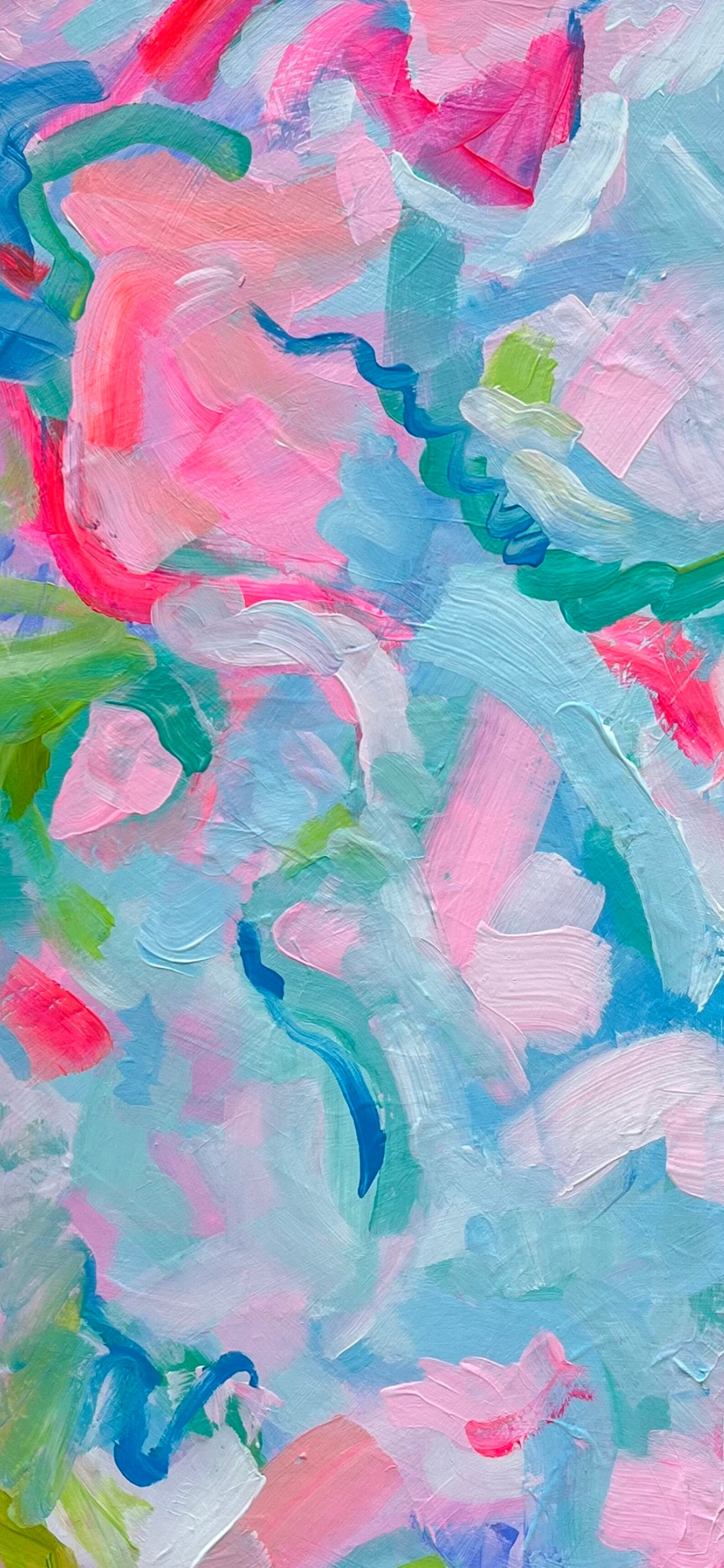 Vibrant Abstract Colorful Artwork, 16x20” Original Painting on ...