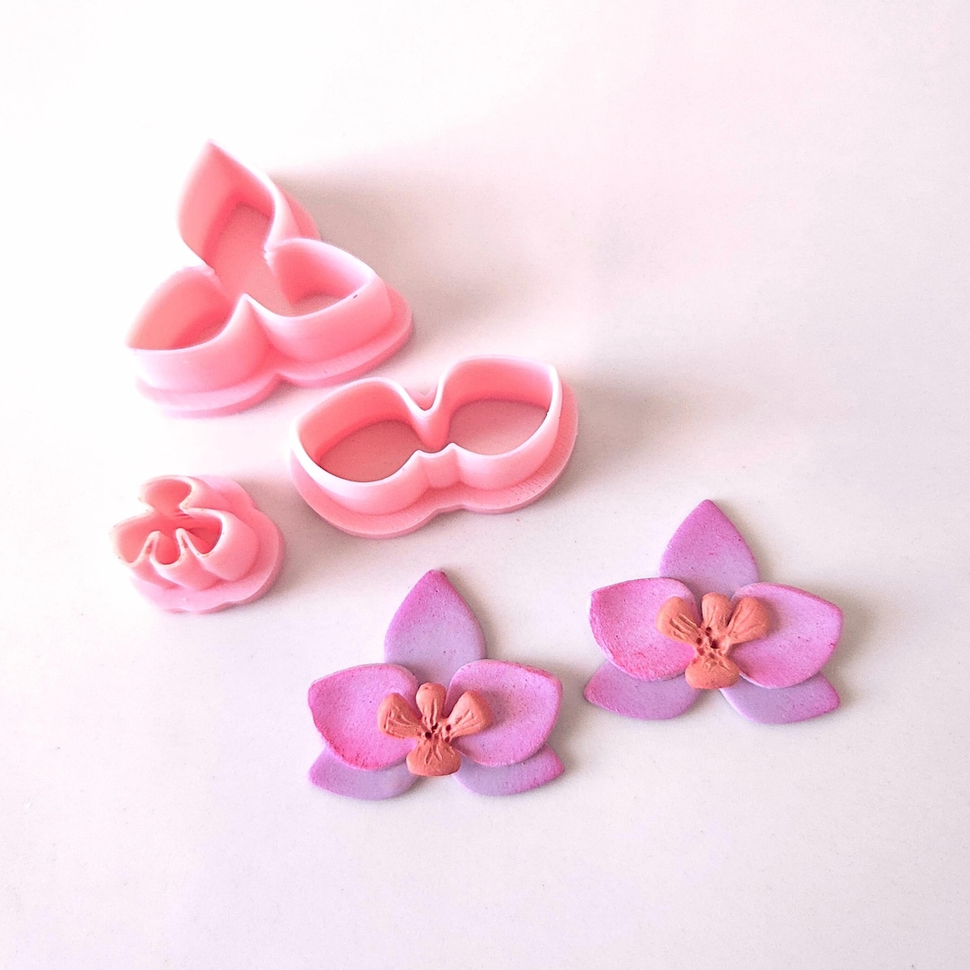 Orchid Polymer Clay Cutter Set: Floral Builder - Etsy