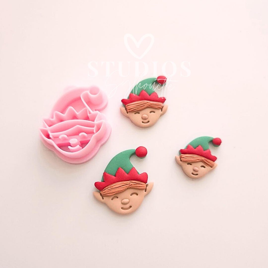 Elf Face Clay Cutters - Christmas Earring Making - Etsy
