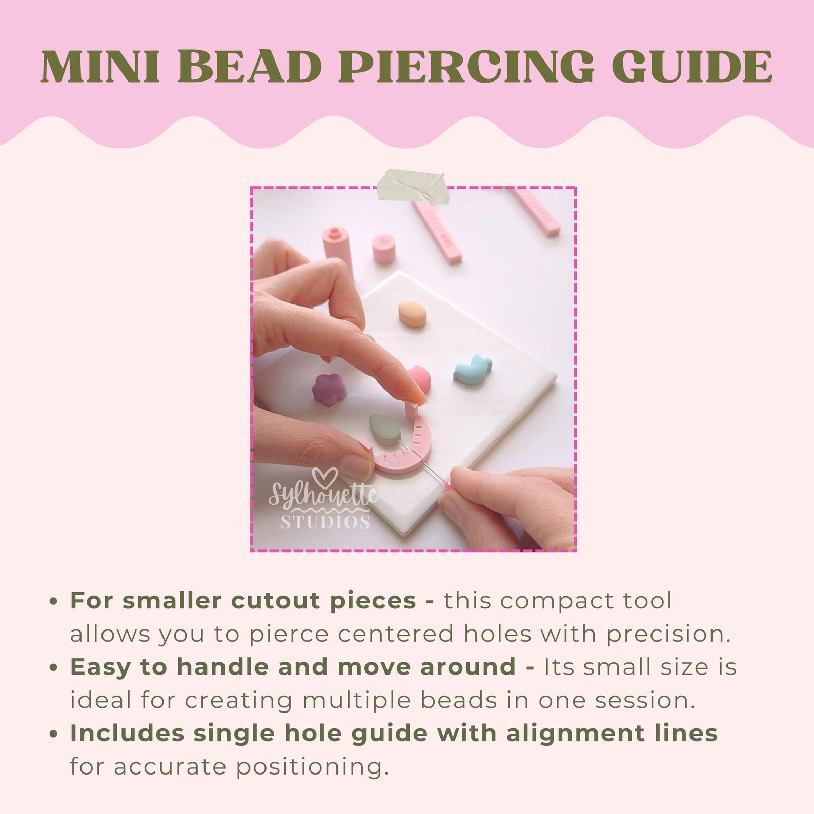 Polymer Clay Bead Toolkit: Depth & Drill Guide, Piercing Pin - Etsy