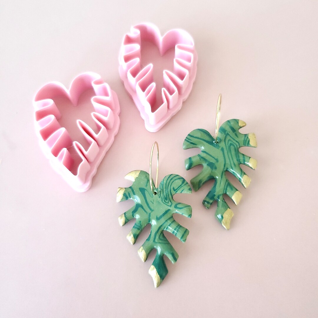 MONSTERA LEAF Polymer Clay Cutter Set | Floral Clay Cutters | Leaf Clay ...