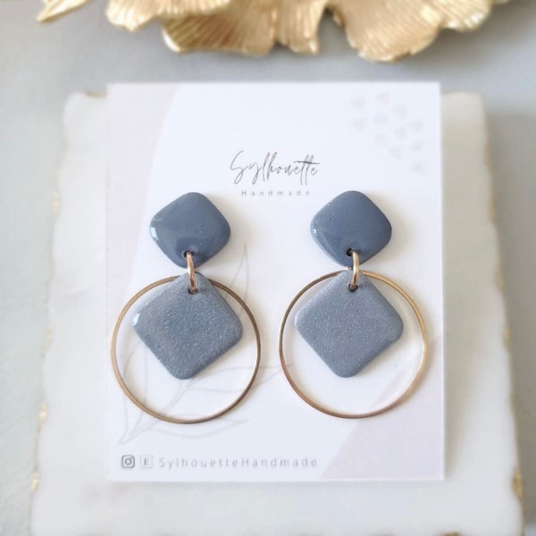 Denim Earrings - Etsy