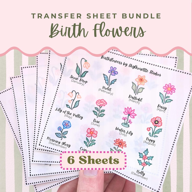 Floral Transfer for Clay - Etsy