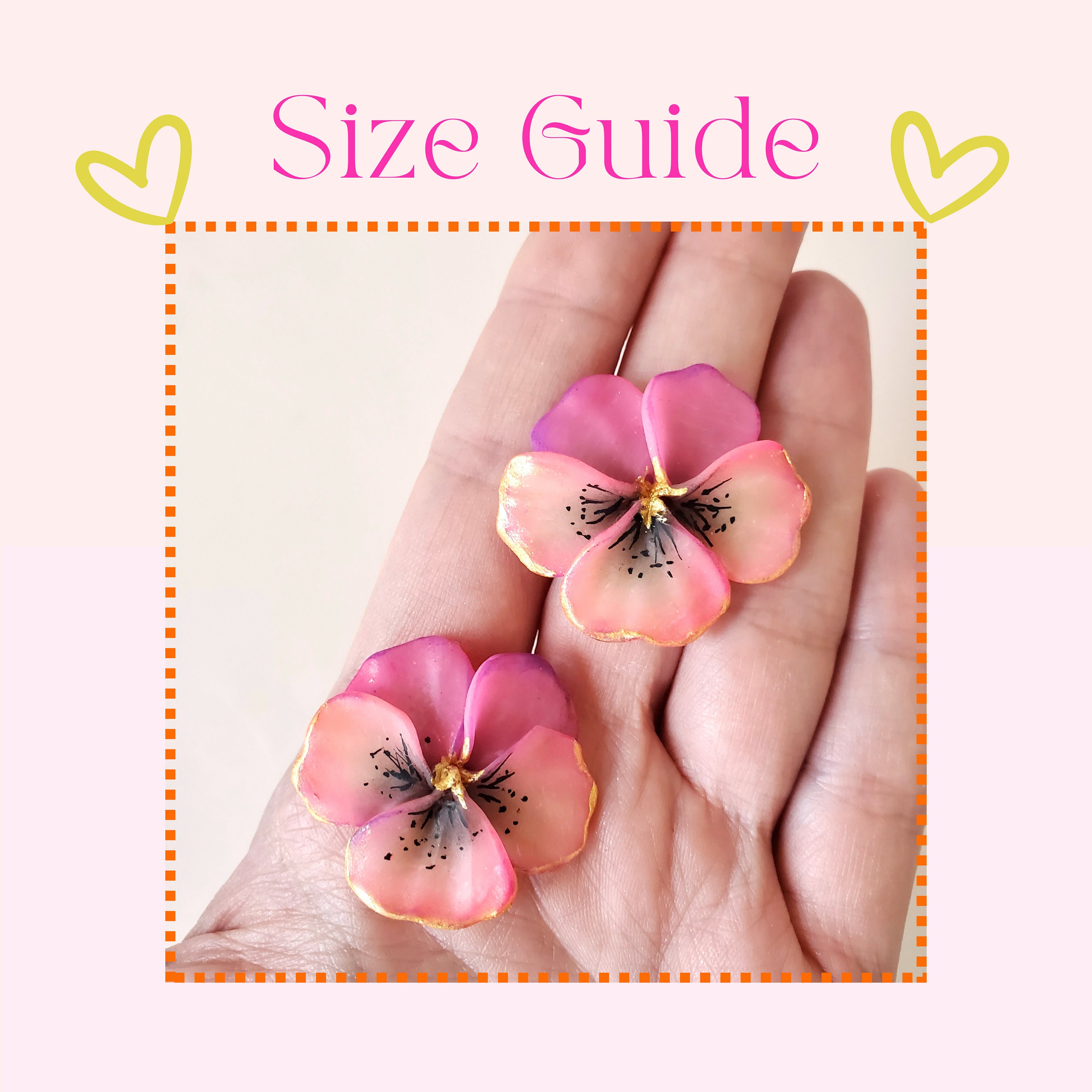 Pansy Polymer Clay Flower Cutter Set: Floral Earring DIY - Etsy