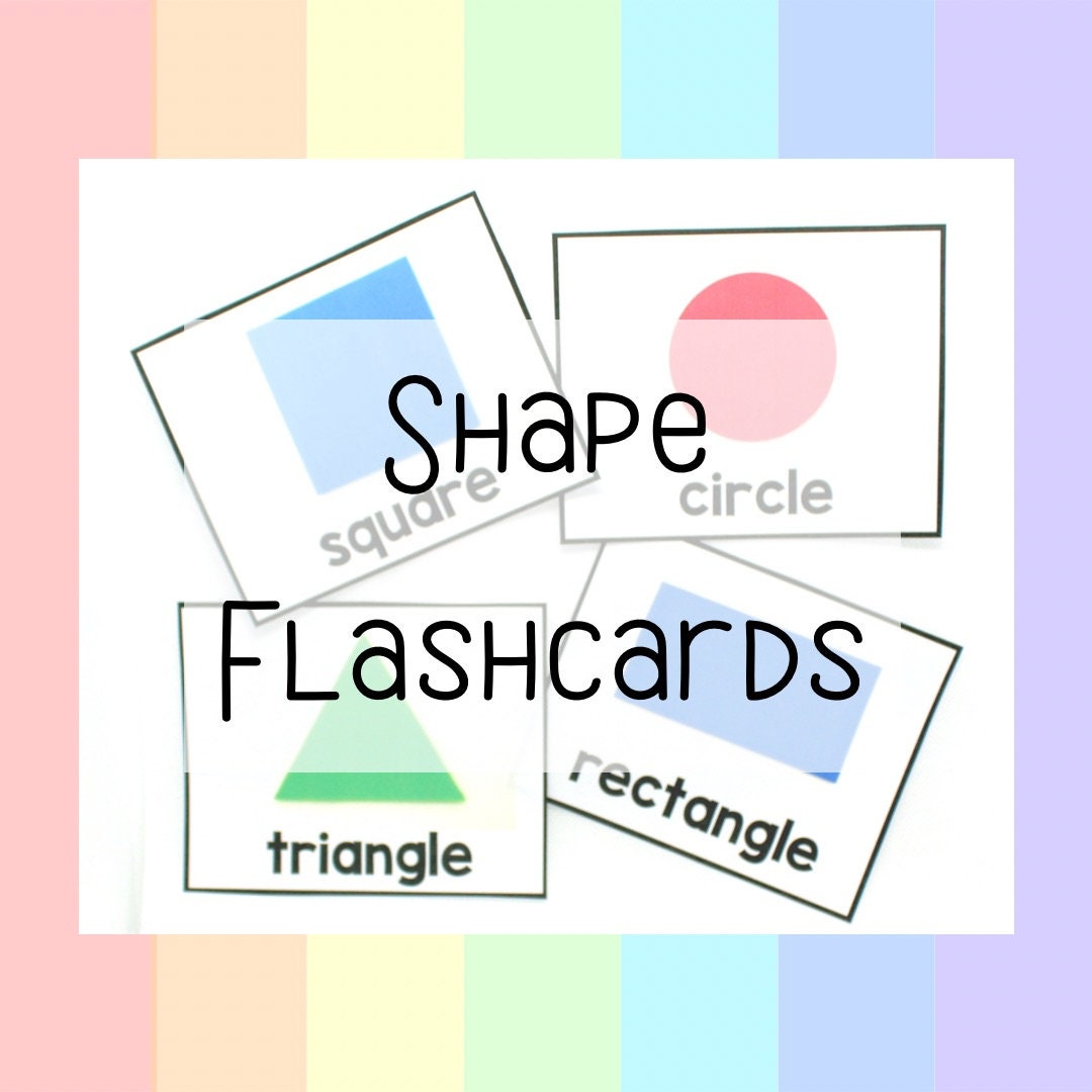 Shape Flashcards Digital Download - Etsy