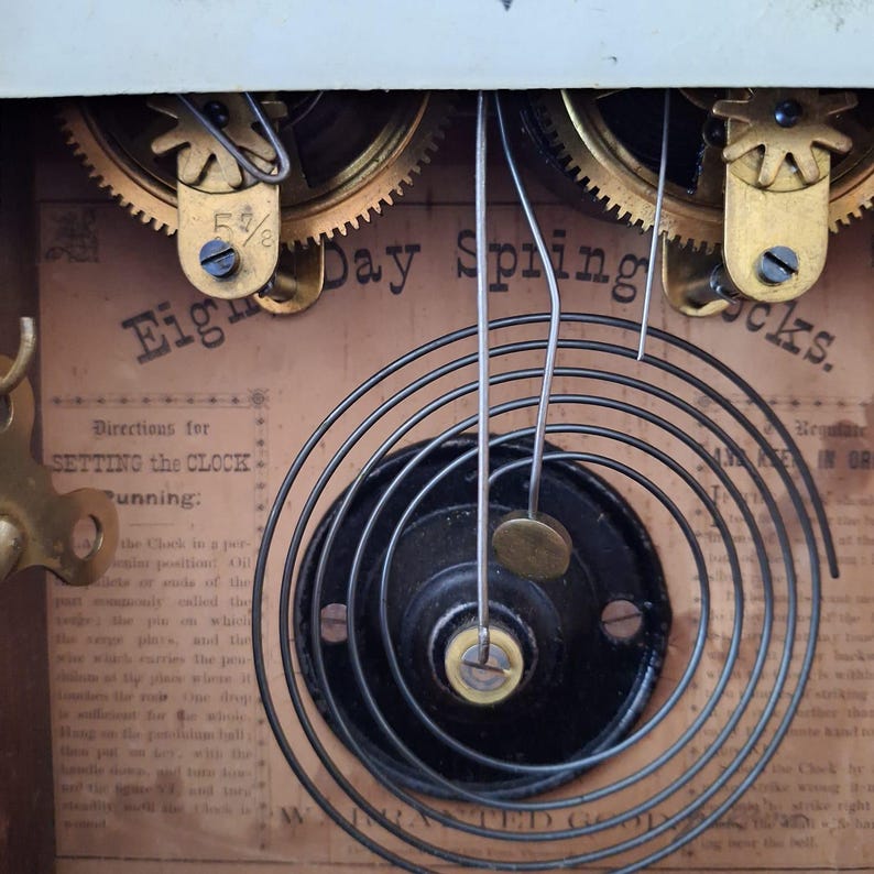 Mantle Clock - Seth Thomas Eight Day Spring - Etsy