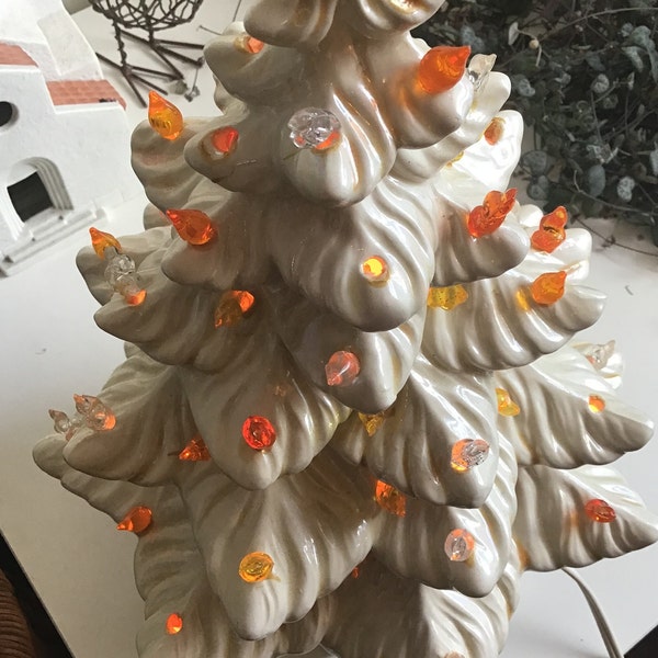 Ceramic Christmas Tree With Lights - Etsy