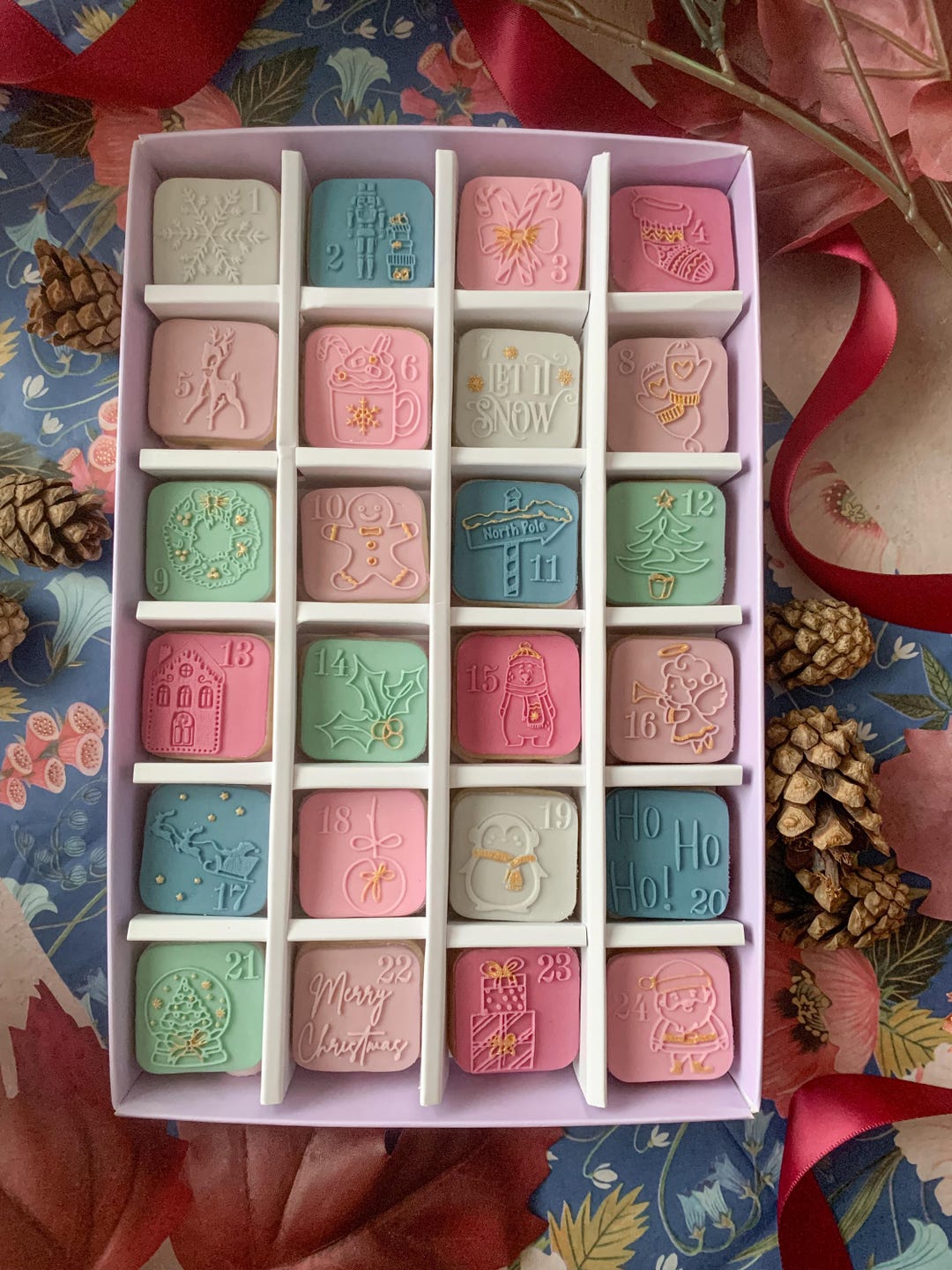 PRE ORDER Advent Calendar Biscuits Advent Calendar Cookies Advent ...