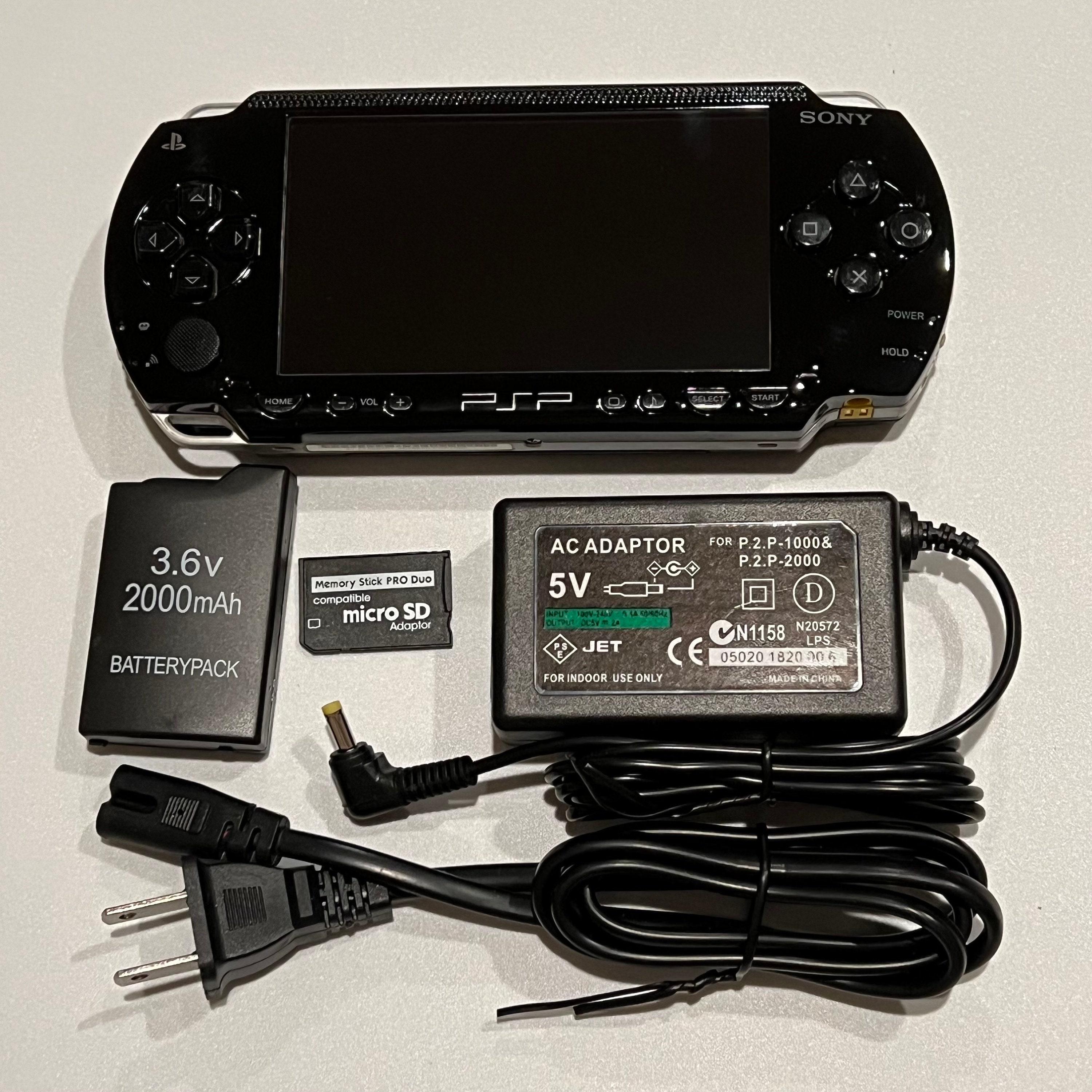 Modded IPS LCD Black Sony PSP 1000 System W/ 64gb Memory Card - Etsy