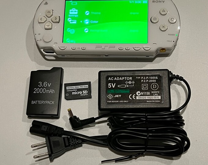 Upgraded IPS - White Sony PSP 1000 System W/ 16gb Memory Card Bundle - Etsy