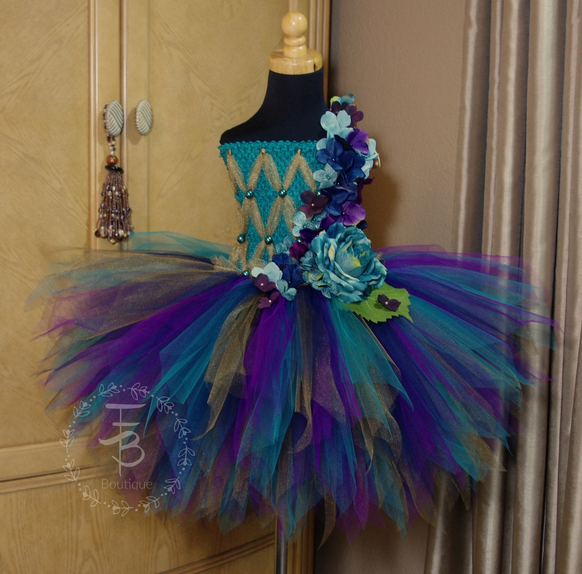 Peacock Tutu Dress Teal Tutu Dress Purple Tutu Dress Fairy - Etsy