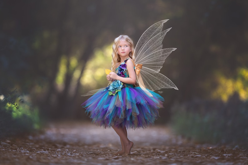 Peacock Tutu Dress Teal Tutu Dress Purple Tutu Dress Fairy | Etsy