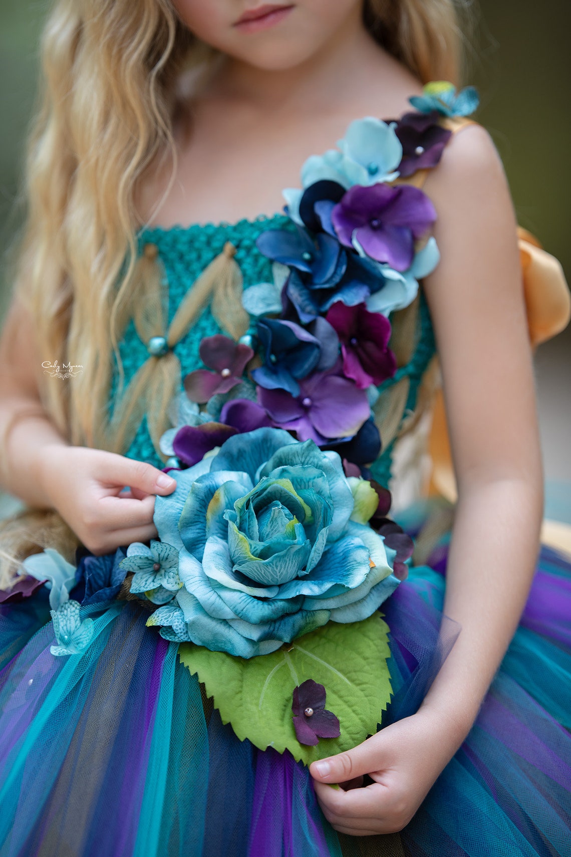 Peacock Tutu Dress Teal Tutu Dress Purple Tutu Dress Fairy | Etsy