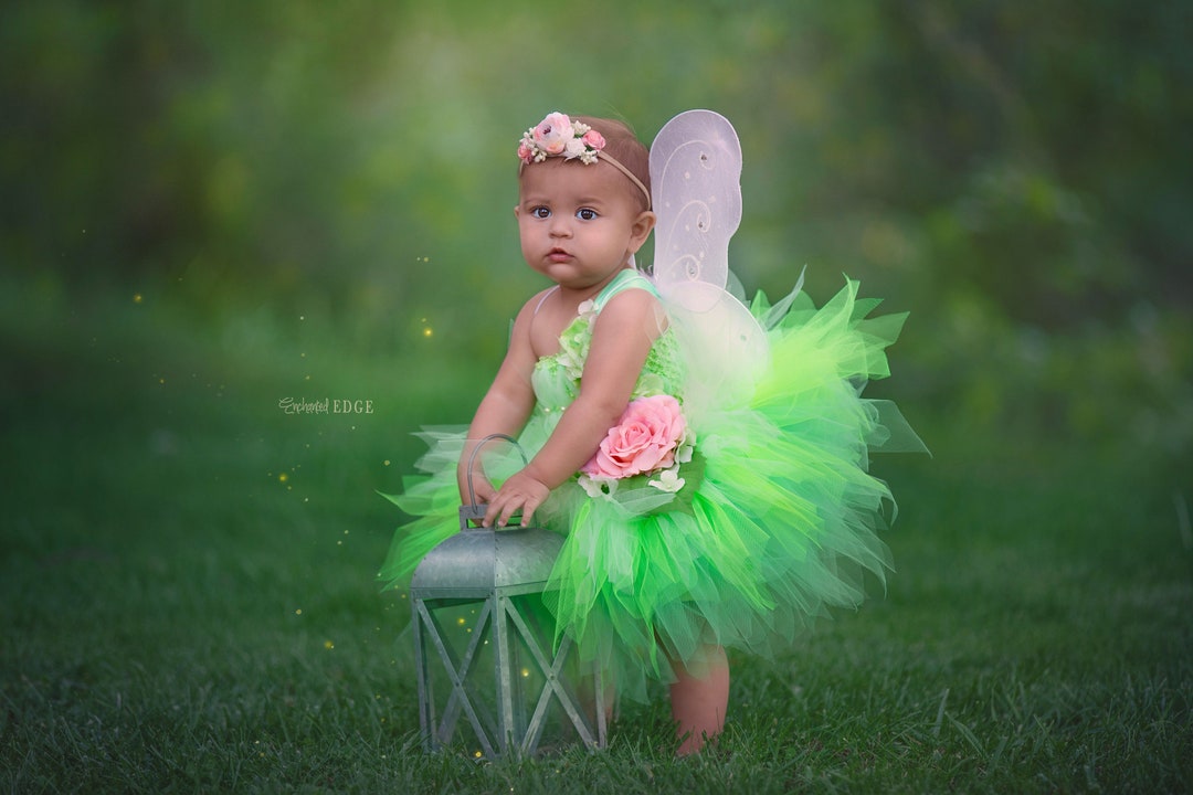 Tinkerbell Tutu Dress, Tinkerbell Fairy Tutu Dress, Green Tutu Dress ...