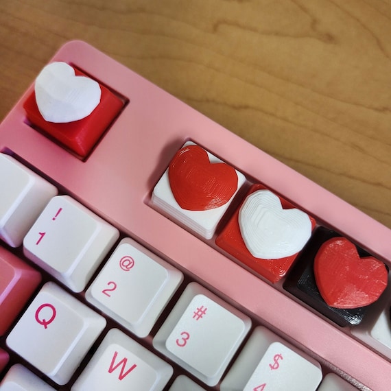 Heart Shaped Keyboard Keys