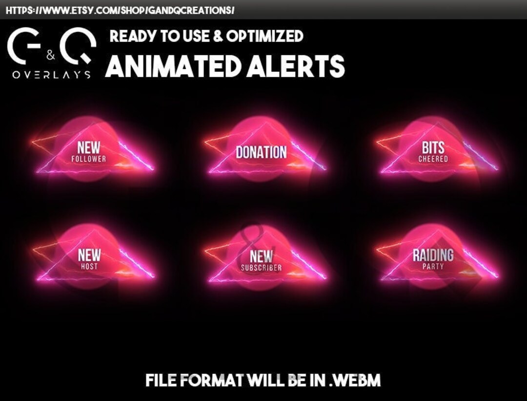 Animated Neon Alerts - Etsy