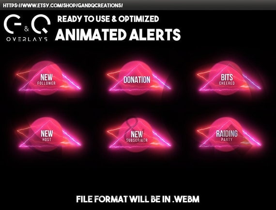 Animated Neon Alerts - Etsy