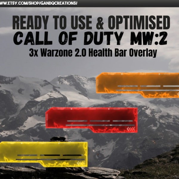 Warzone Custom Healthbars - Etsy