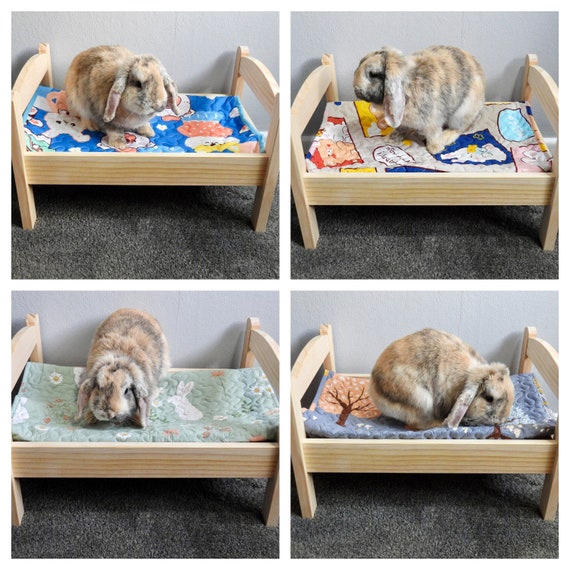 Small Pet Rabbit Guinea Pig Cat Ikea style Pet Bed Hutch Run includes Cushion Etsy Polska