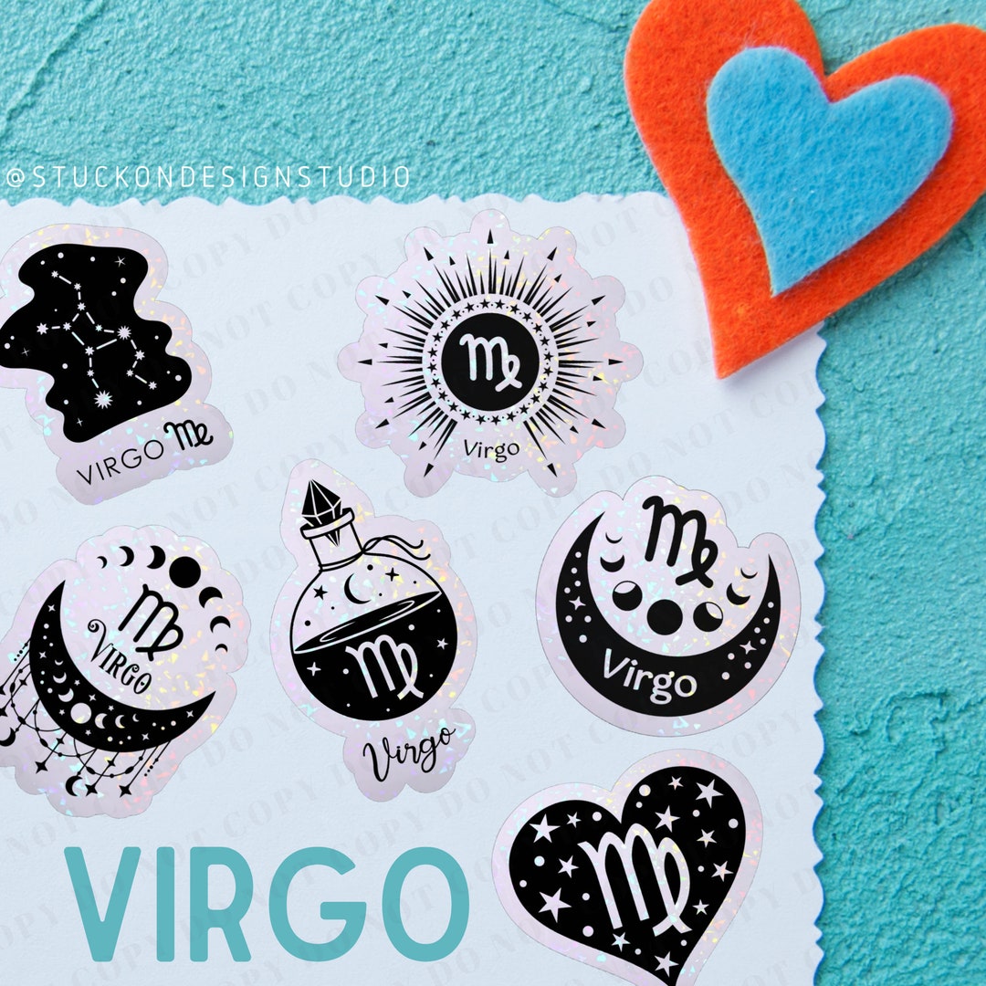 Virgo Zodiac Stickers C | Vinyl Stickers | Laptop Stickers | Waterproof ...