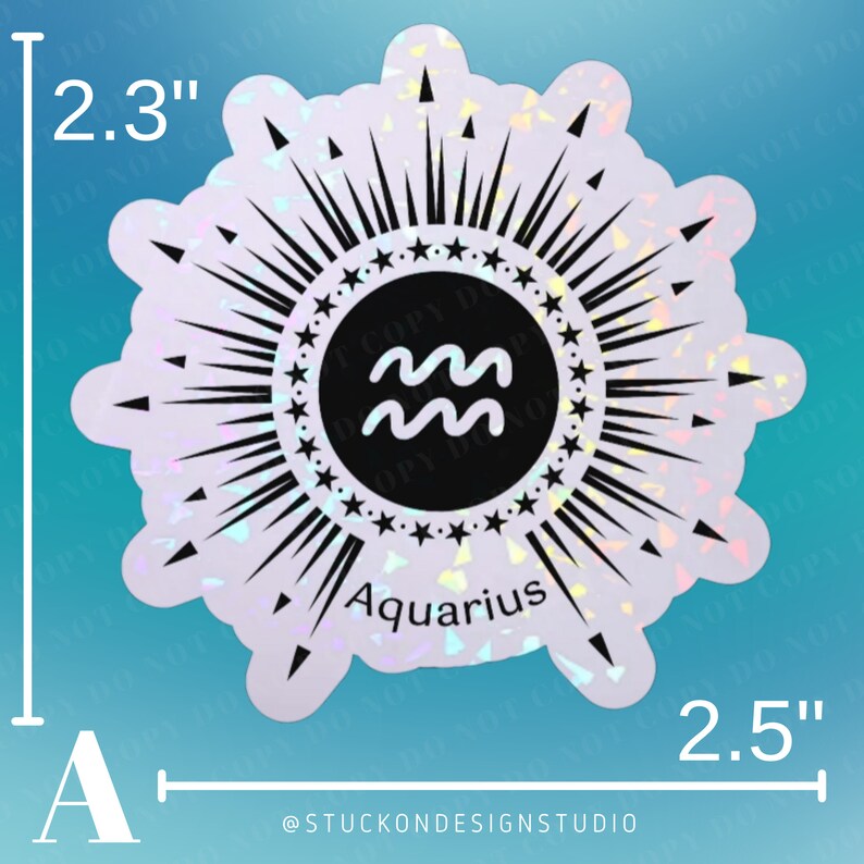 Aquarius Zodiac Stickers C Vinyl Stickers Laptop Stickers - Etsy