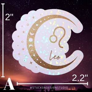 Leo Zodiac Stickers A | Vinyl Stickers | Laptop Stickers | Waterproof ...