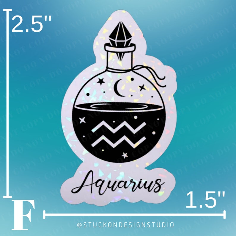 Aquarius Zodiac Stickers C Vinyl Stickers Laptop Stickers - Etsy