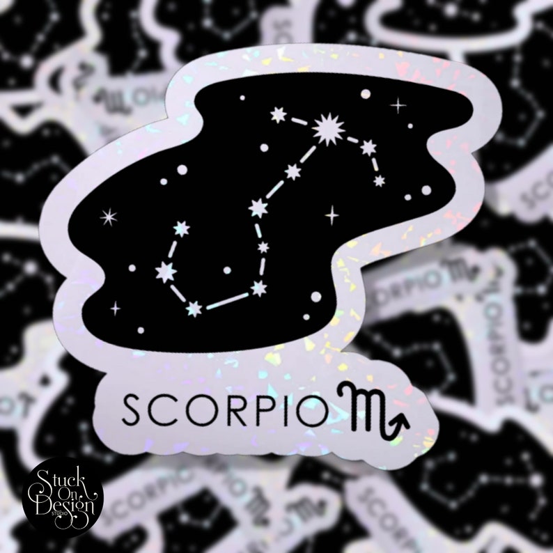 Scorpio Constellation Zodiac Sticker Vinyl Stickers Laptop Etsy