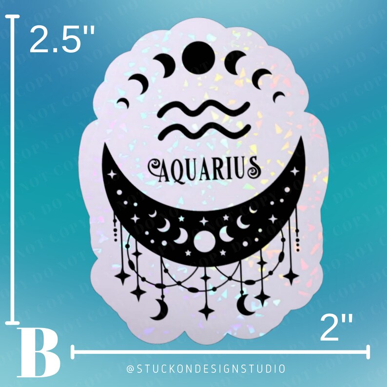 Aquarius Zodiac Stickers C Vinyl Stickers Laptop Stickers - Etsy