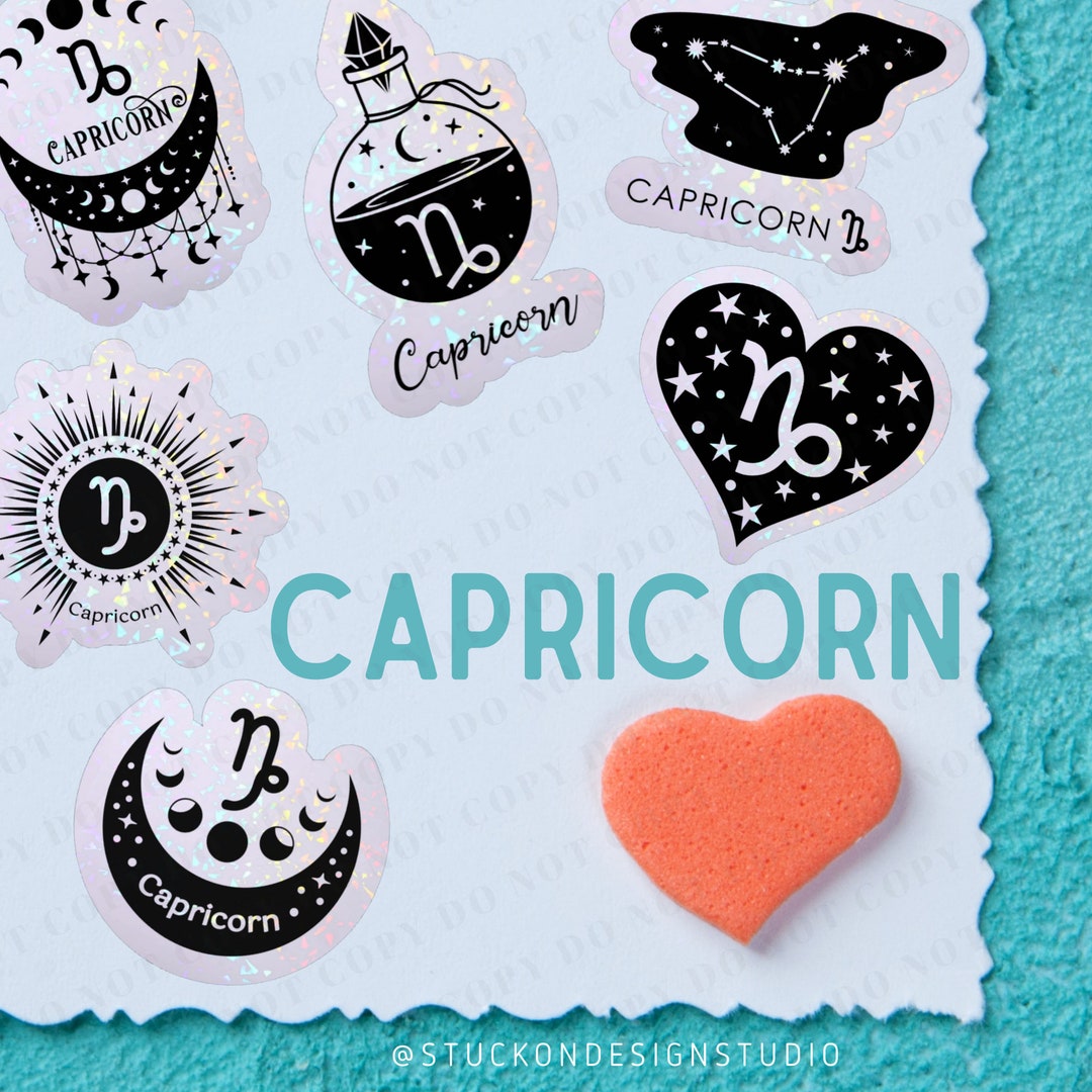 Capricorn Zodiac Stickers C | Vinyl Stickers | Laptop Stickers ...