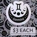Gemini Moon Phases Zodiac Sticker Vinyl Stickers Laptop Stickers ...