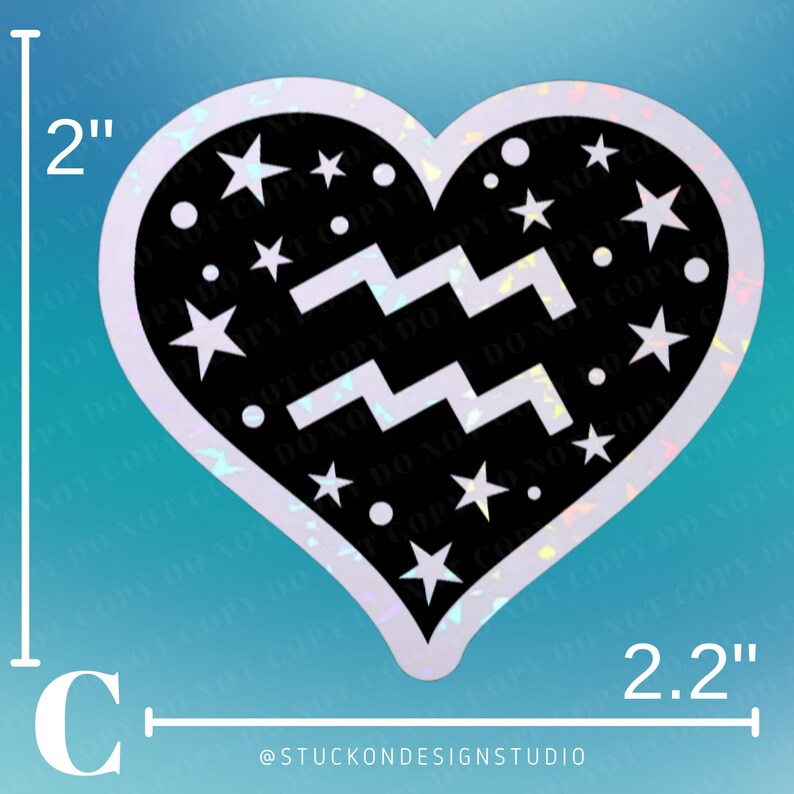 Aquarius Zodiac Stickers C Vinyl Stickers Laptop Stickers - Etsy