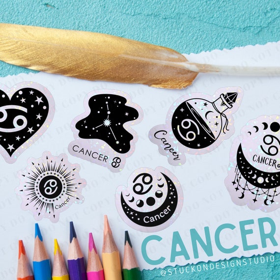 Cancer Zodiac Stickers C Vinyl Stickers Laptop Stickers - Etsy