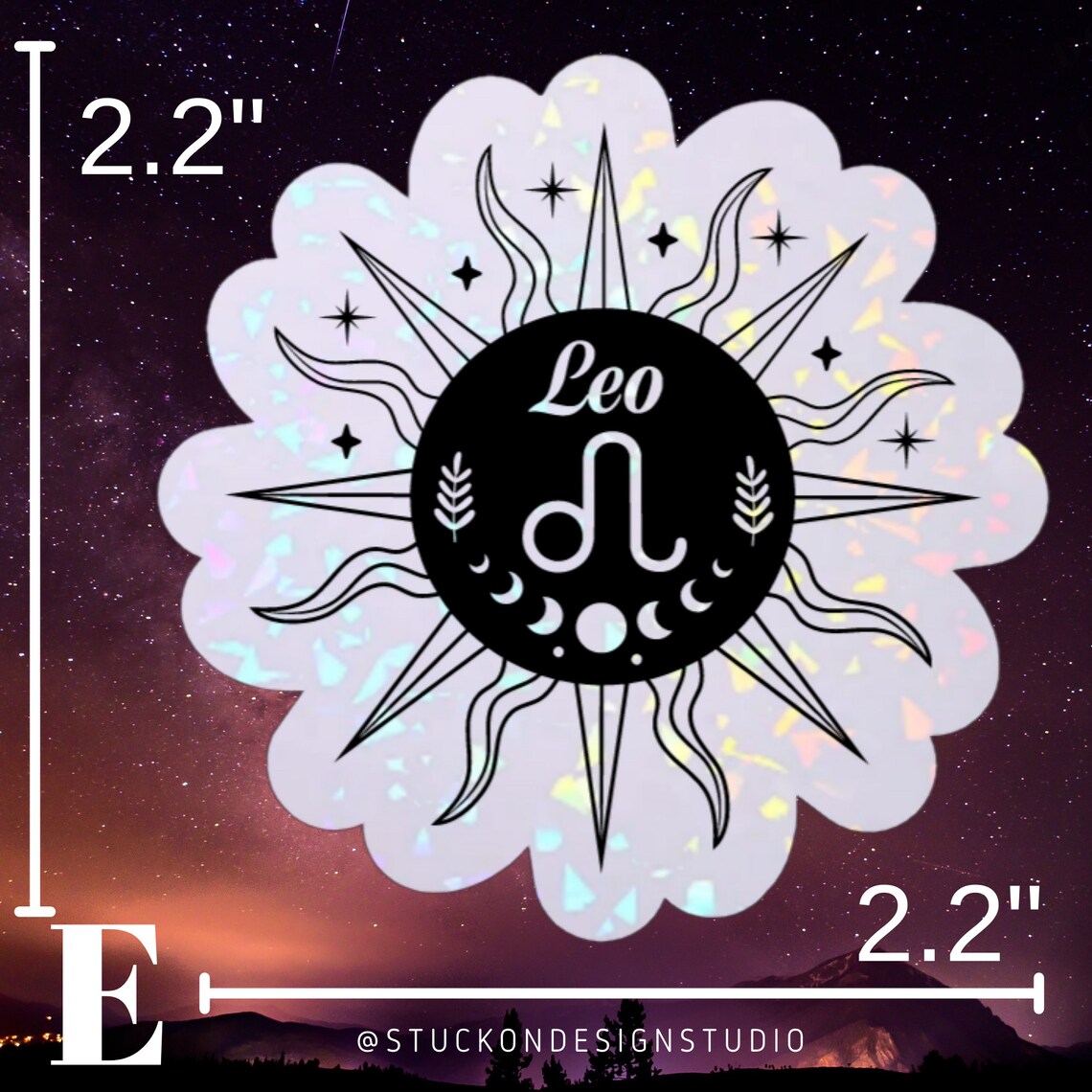 Leo Zodiac Stickers A Vinyl Stickers Laptop Stickers - Etsy