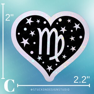 Virgo Zodiac Stickers C | Vinyl Stickers | Laptop Stickers | Waterproof ...