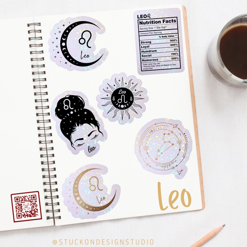 Leo Zodiac Stickers A Vinyl Stickers Laptop Stickers - Etsy