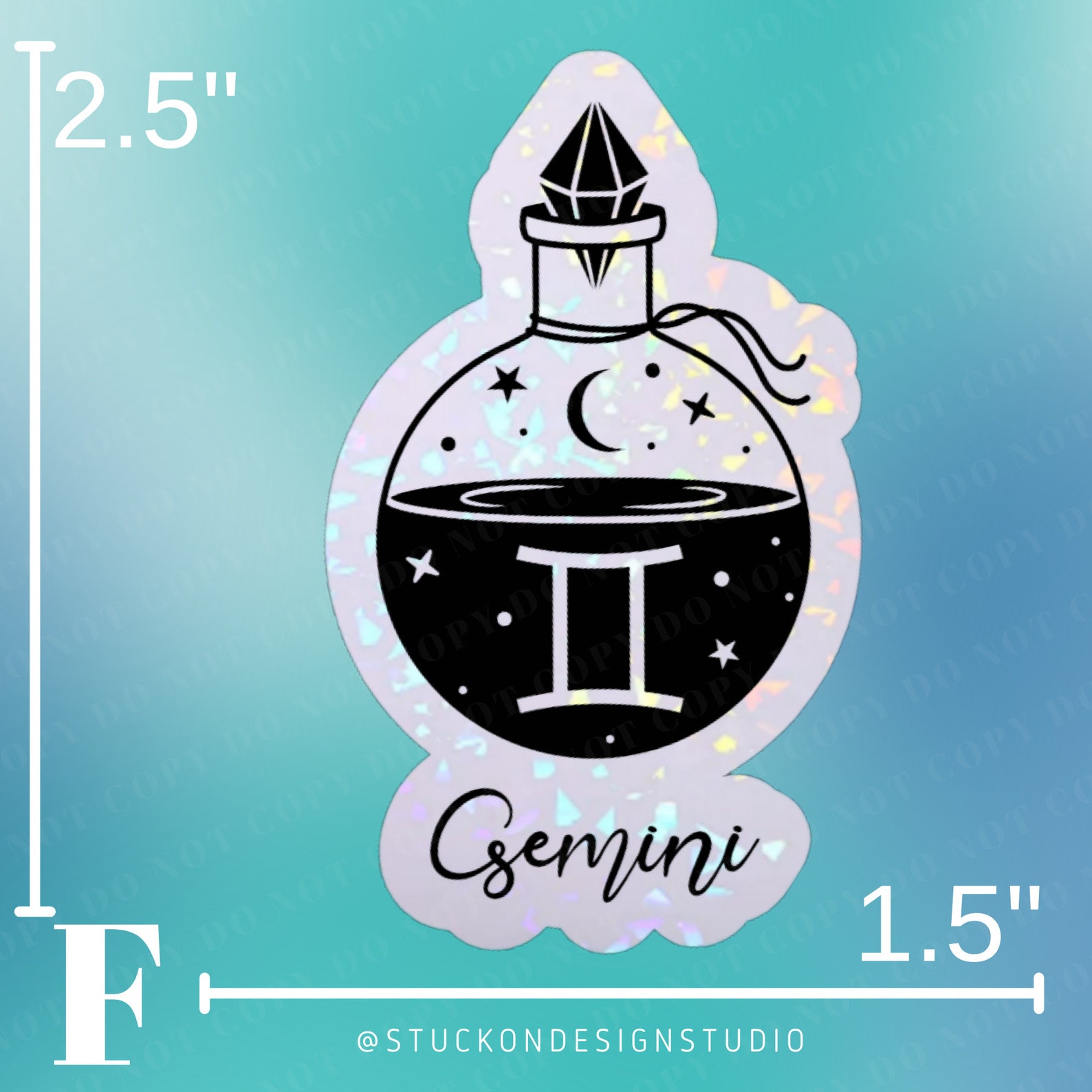 Gemini Zodiac Stickers C Vinyl Stickers Laptop Stickers | Etsy