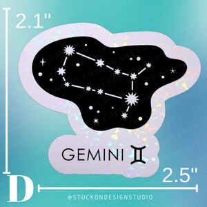 Gemini Zodiac Stickers C | Vinyl Stickers | Laptop Stickers ...